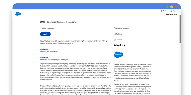 Salesforce Developer Roles & Responsibilities
